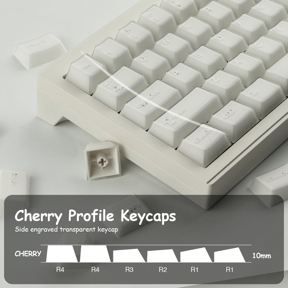 X-ray Keycaps for Wooting 60H: Durable Cherry Profile Set