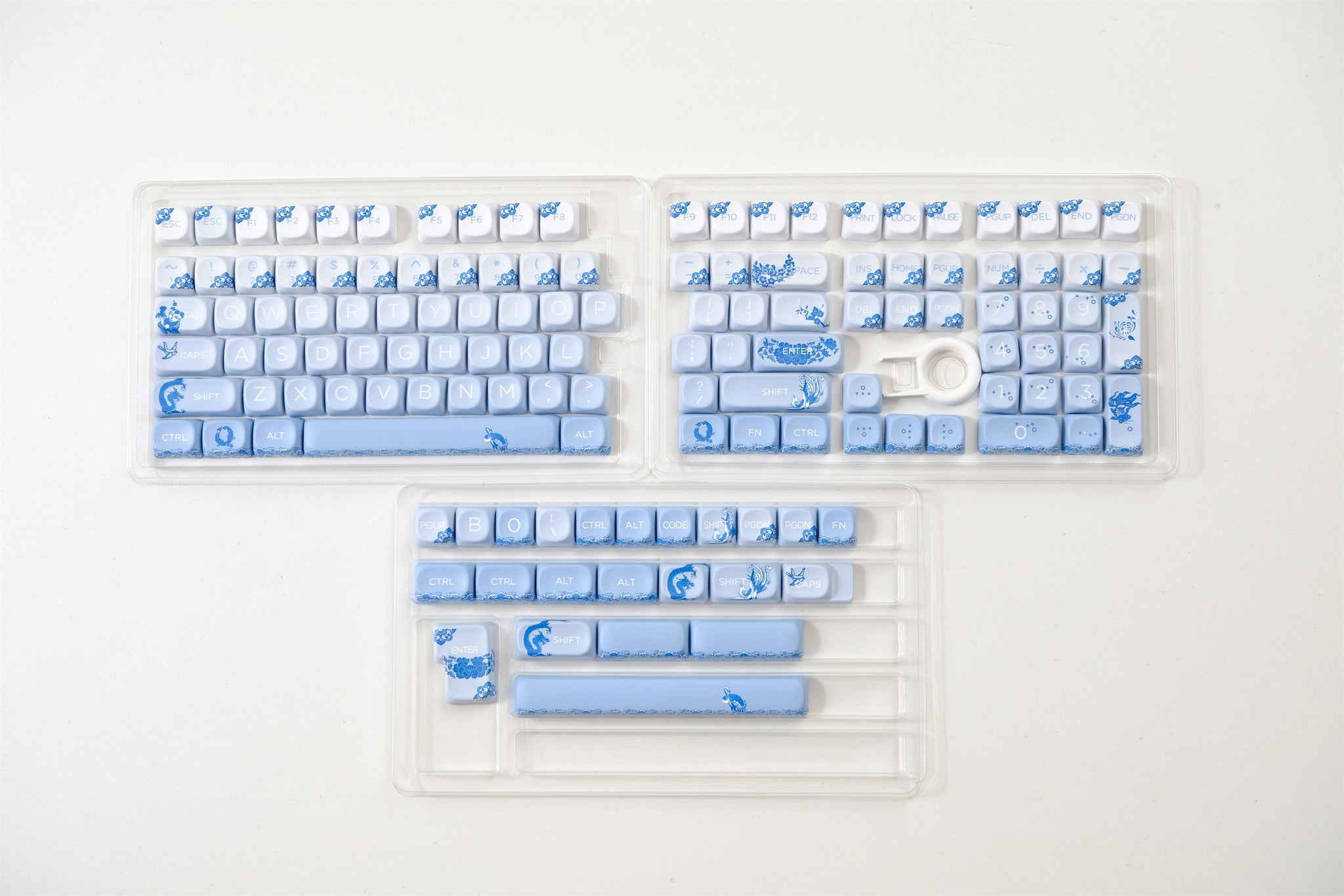 Blue and White Porcelain Keycaps | Diykeycap