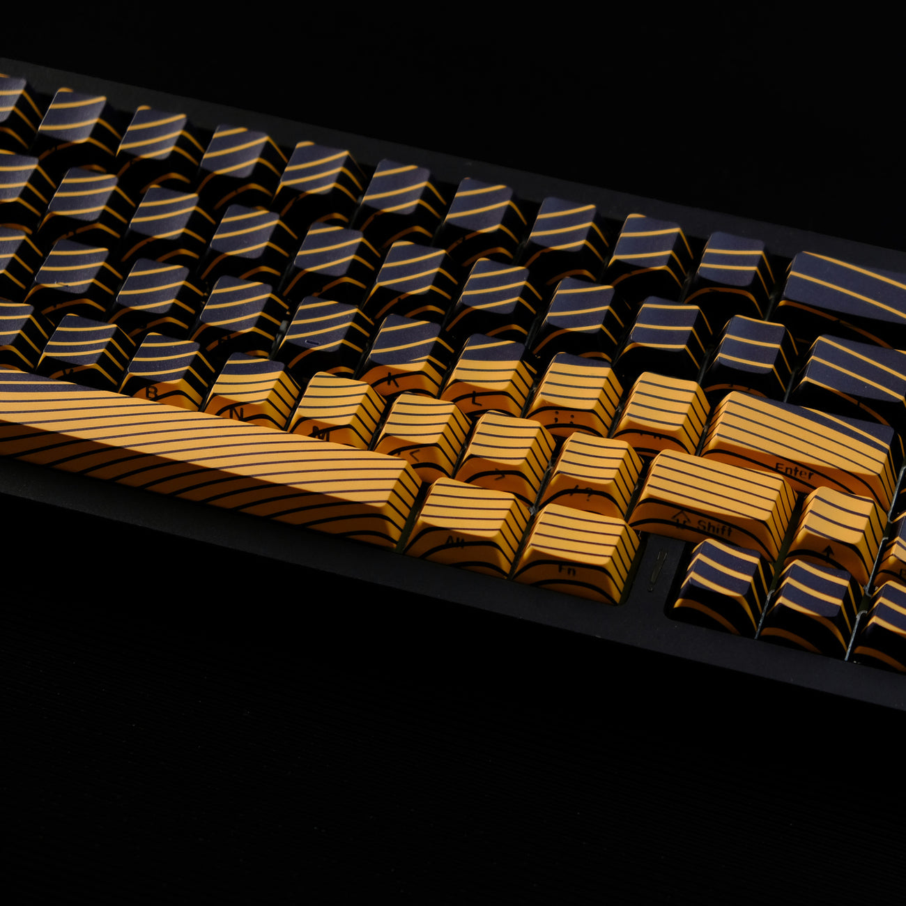 Magnetic Wave keycaps Dye-Sub PBT Keycaps for Wooting 60He