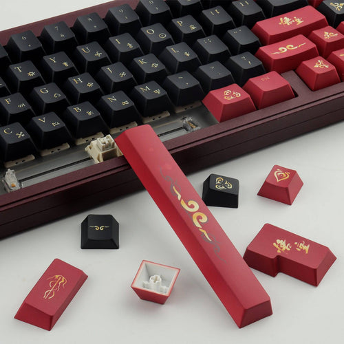 Black Myth Wukong Keycaps: PBT Perfection for Wooting 80HE & 60HE Keyboards