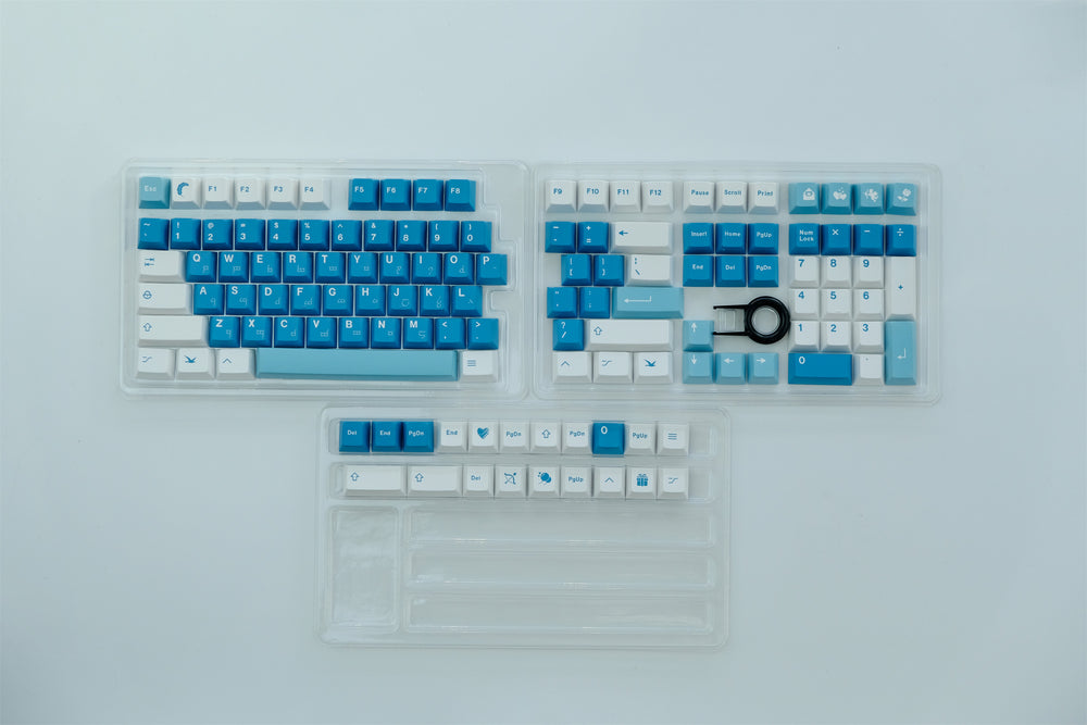 Sea Fog Love Letter Keycaps | Diykeycap