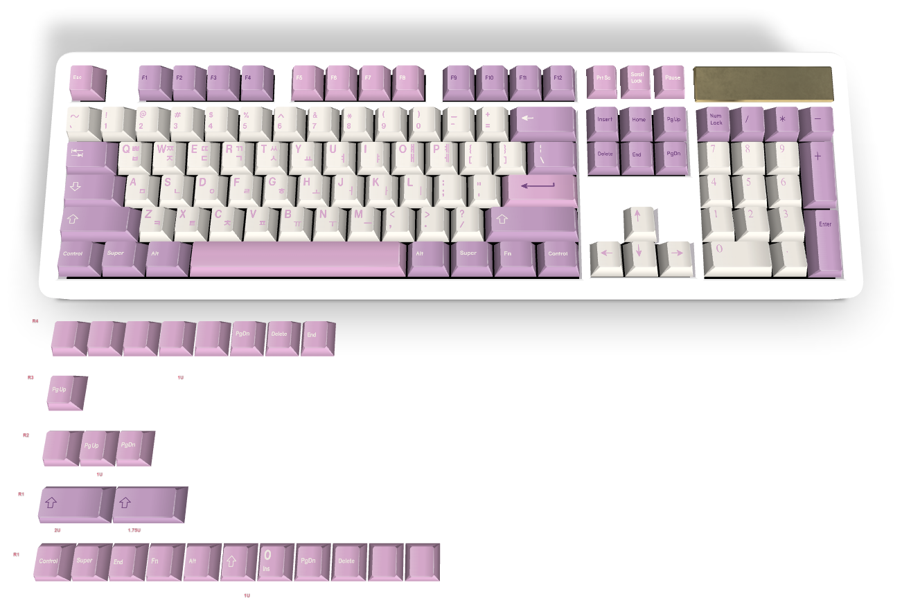 Custom #16 PBT Keycap 129 Keys keycaps Cherry Profile DYE-SUB ...
