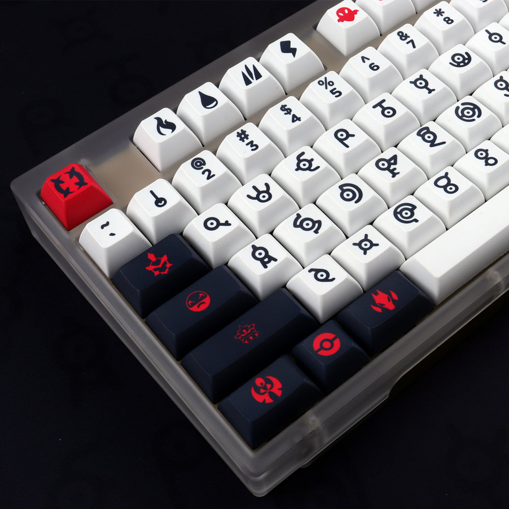 Custom keycap Pokemon Unown Keycaps KCA Profile PBT DYE SUB For MX ...
