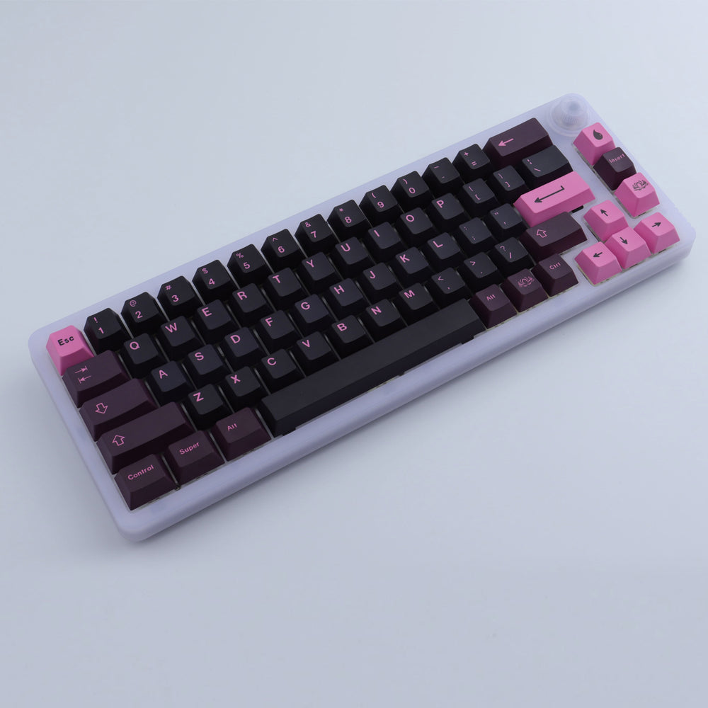PBT Keycap 137 Keys Cherry Profile DYE-SUB Personalized GMK Pink Lotus ...
