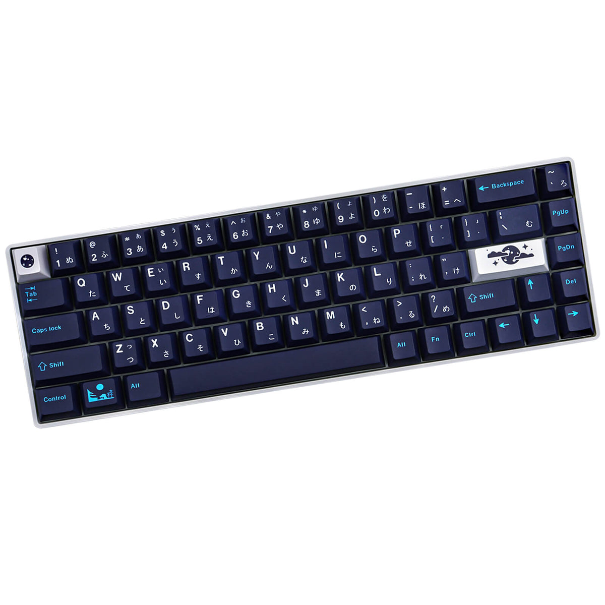 129 Keys PBT DYE-SUB Blue Hell/Blue moon keycaps | Diykeycap