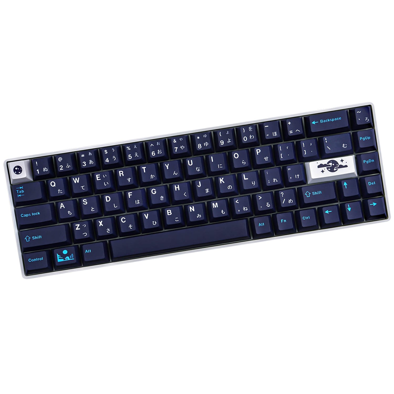 129 Keys PBT DYE-SUB Blue Hell/Blue moon keycaps | Diykeycap
