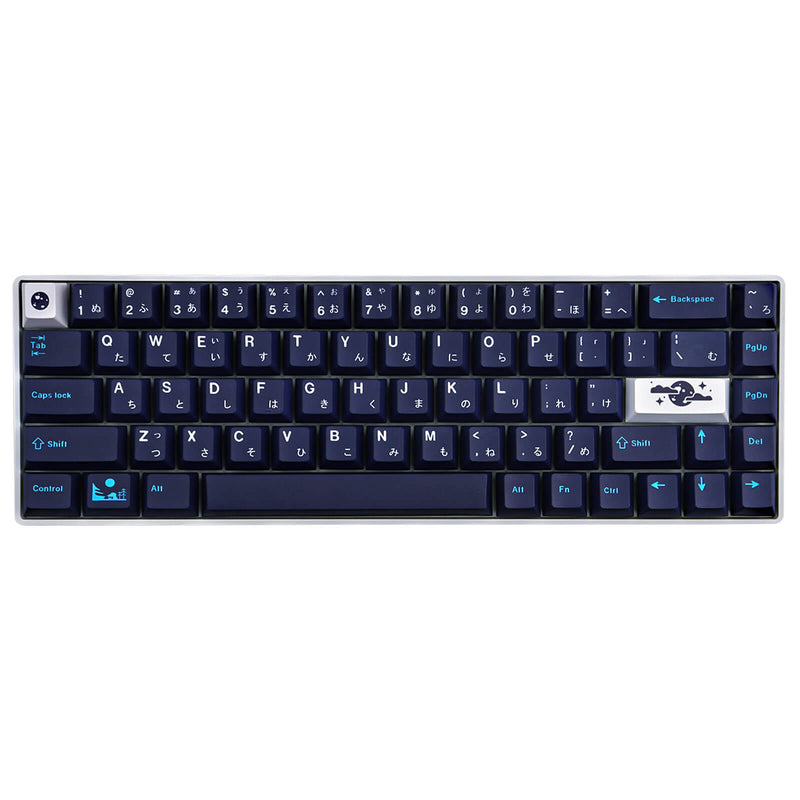 129 Keys PBT DYE-SUB Blue Hell/Blue moon keycaps | Diykeycap