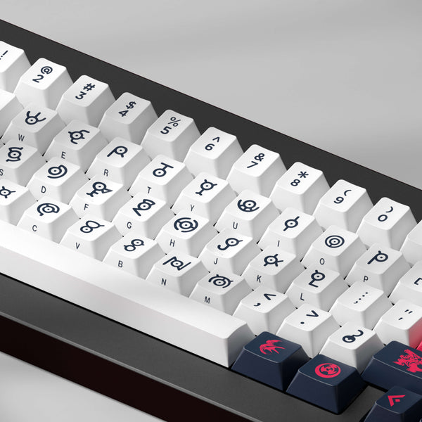 Custom keycap Pokemon Unown Keycaps Cherry Profile PBT DYE SUB For MX ...