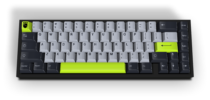 Custom #2061 PBT Keycap 129 Keys keycaps Cherry Profile DYE-SUB ...