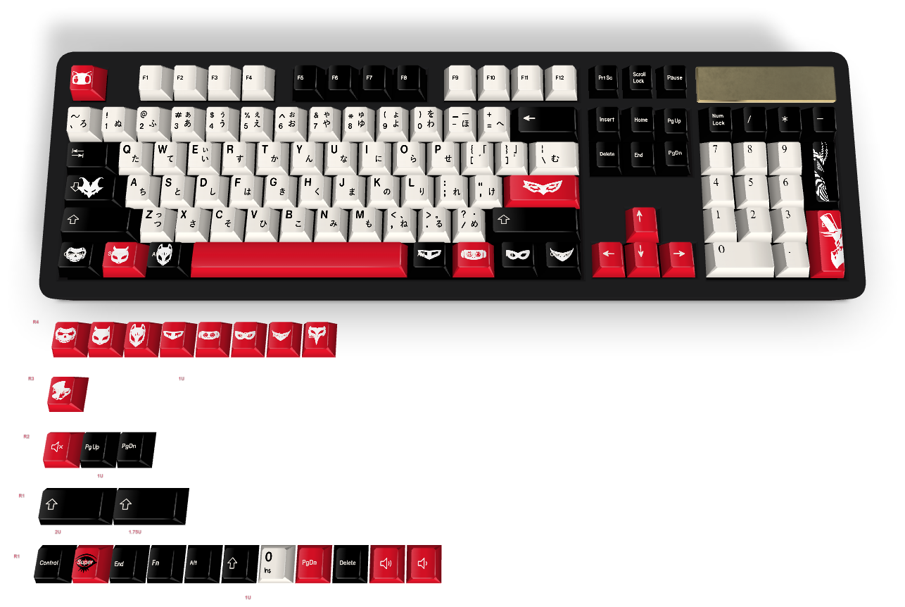 Custom #2085 PBT Keycap 129 Keys keycaps Cherry Profile DYE-SUB ...