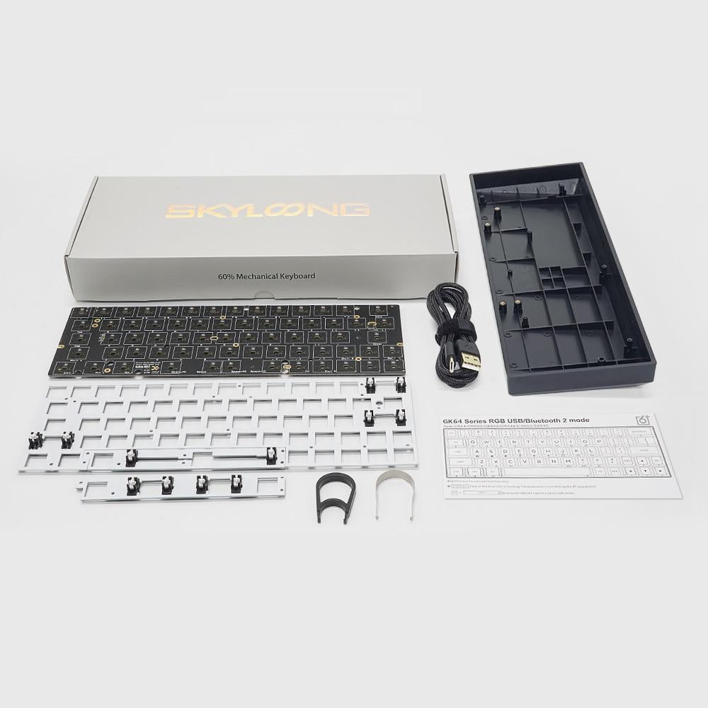 GK64X/XS Mechanical Keyboard Kit Hot Swap Dual Mode RGB Wire/Wireless ...